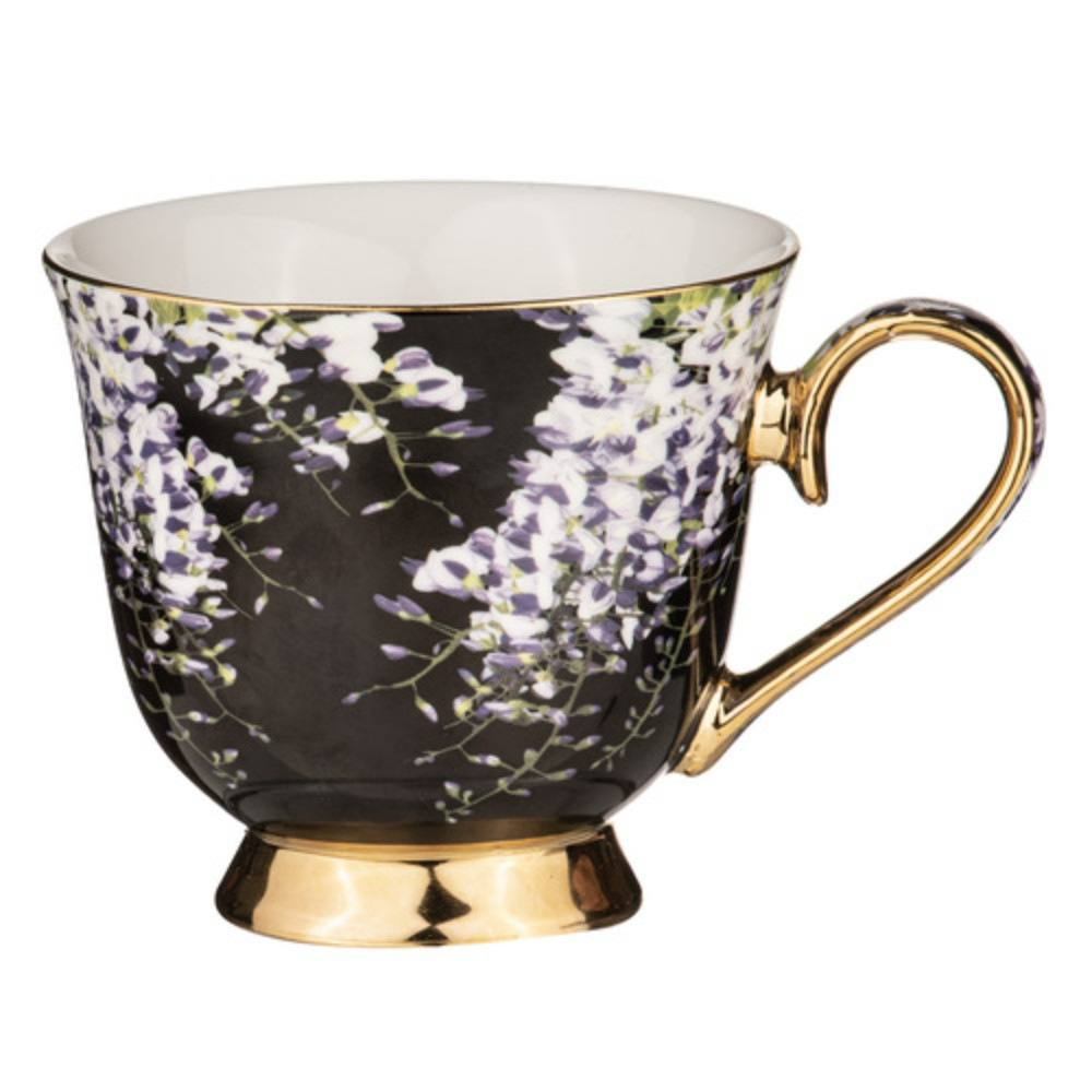 Ashdene Dark Florals Cup and Saucer 180ml Wisteria | Kitchenware Australia