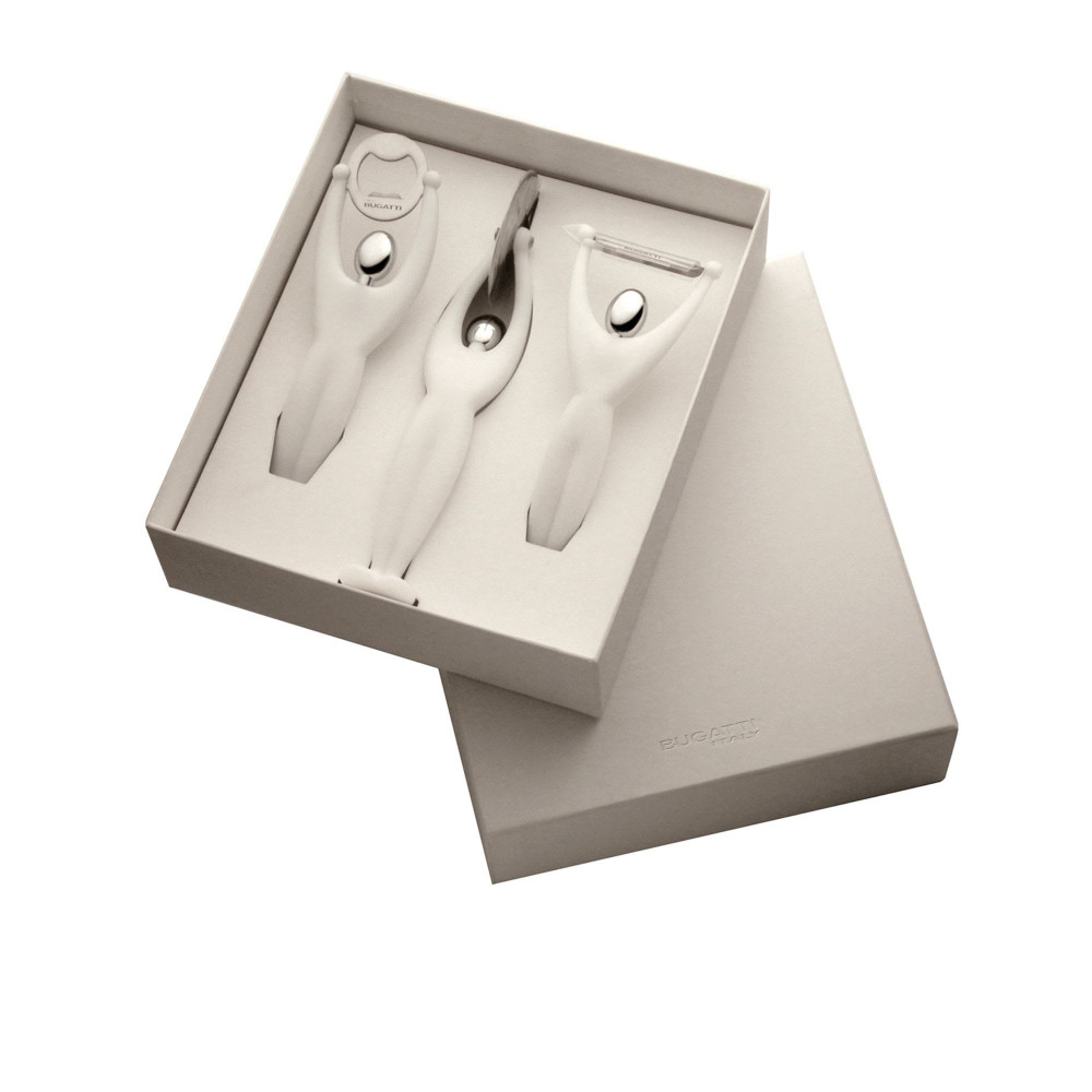 Bugatti Gym Kitchen Tool Set 3pc White | Kitchenware Australia