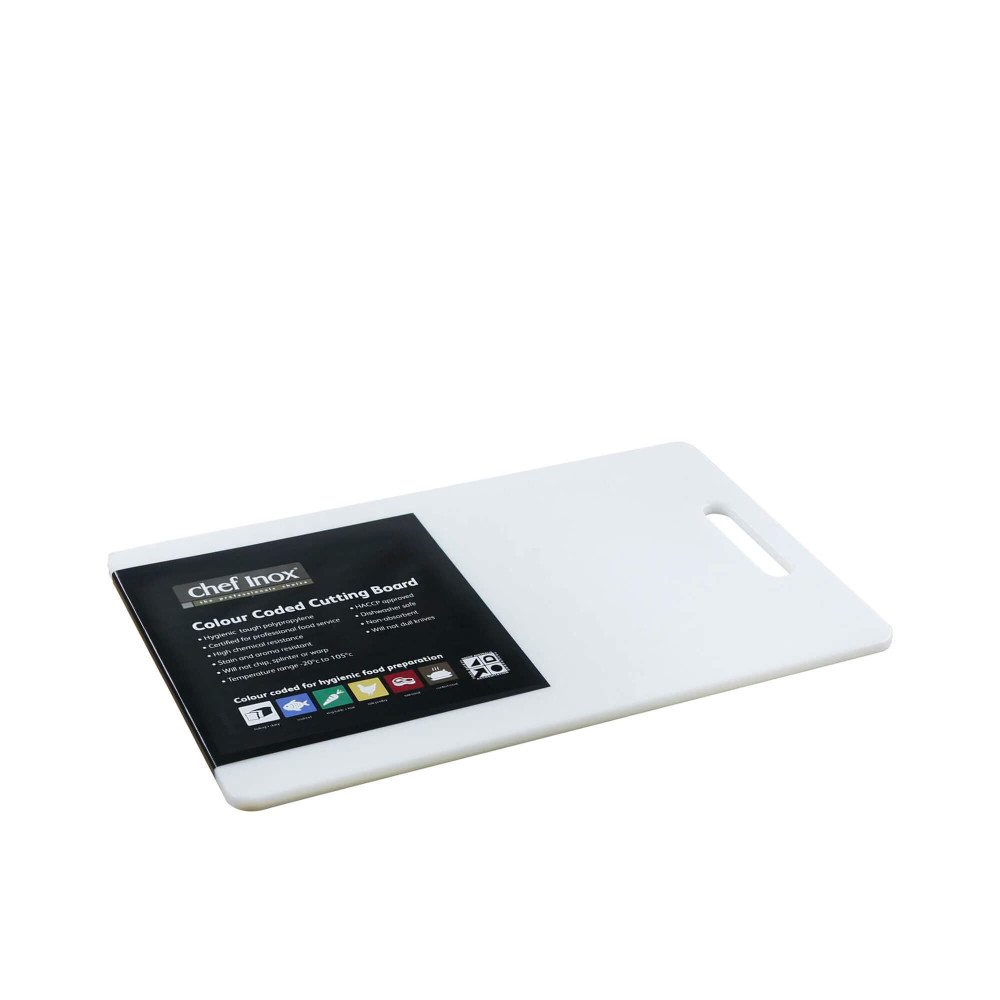 Chef Inox Cutting Board 40x25cm White | Kitchenware Australia