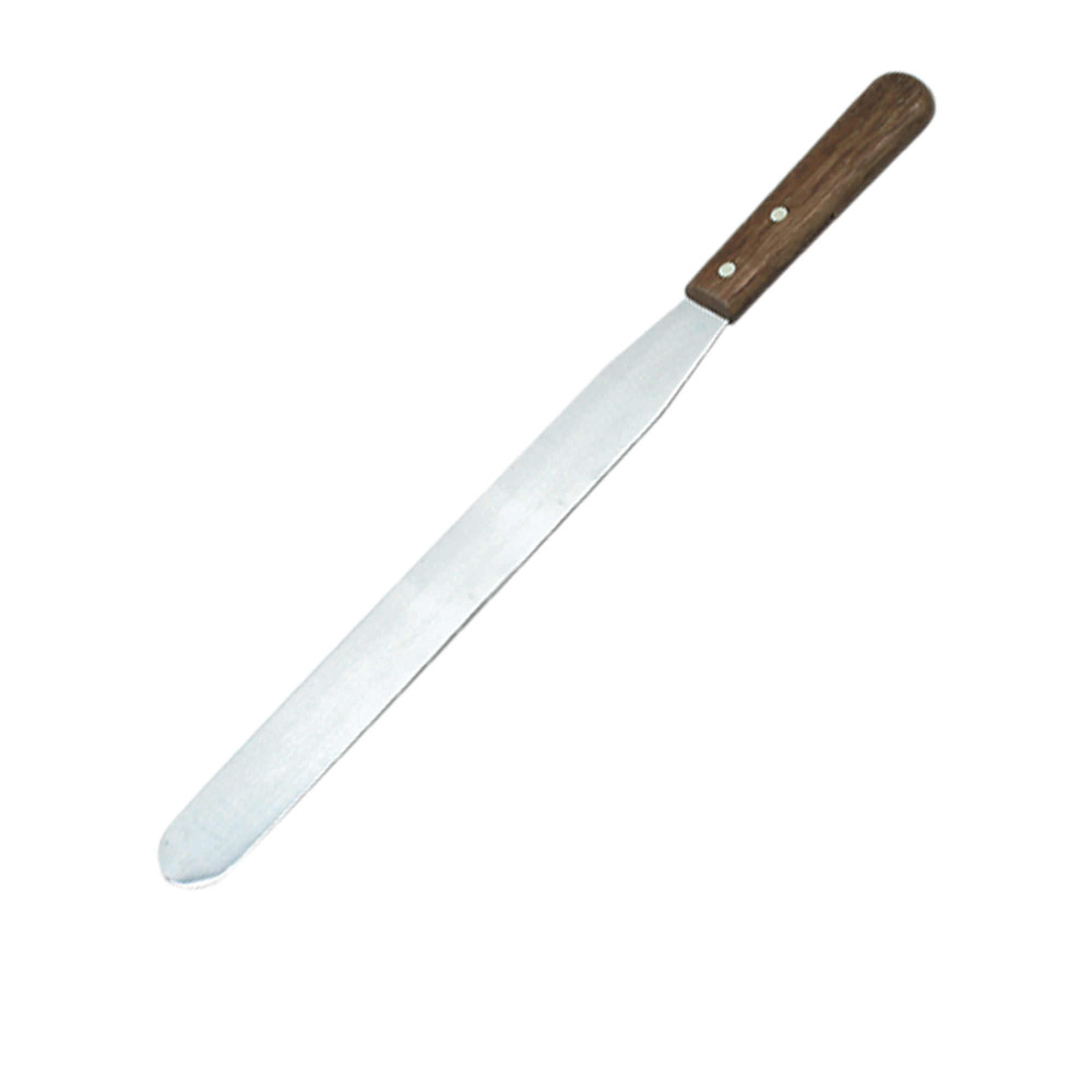 Chef Inox Straight Spatula with Wood Handle 38cm | Kitchenware Australia