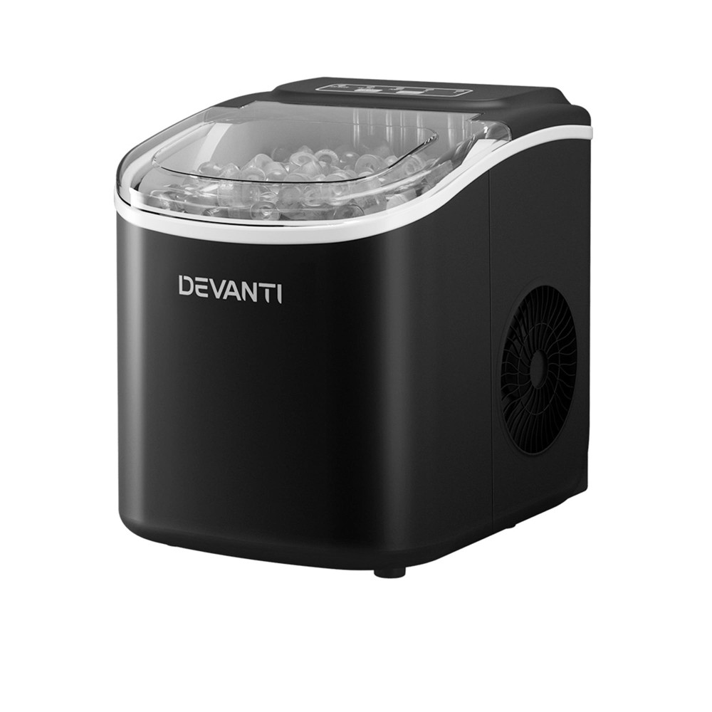 Devanti Portable Ice Maker Machine 1.3L Black | Kitchenware Australia