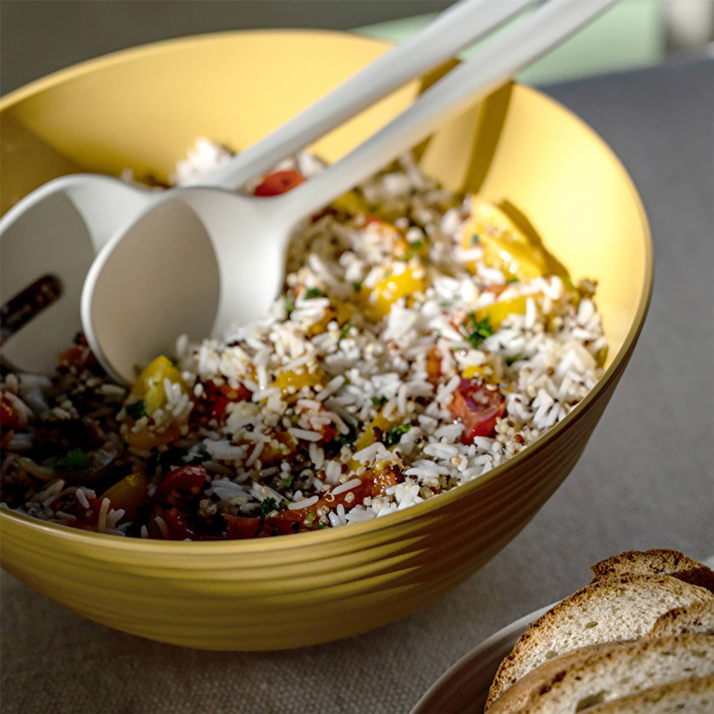 Guzzini Earth Tierra Bowl with Lid Medium Mustard Yellow | Kitchenware ...