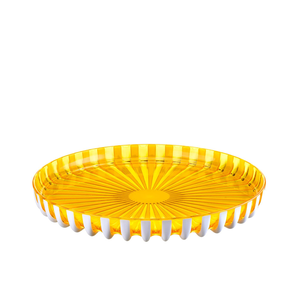Guzzini Pinup Round Serving Tray 31cm Amber | Kitchenware Australia