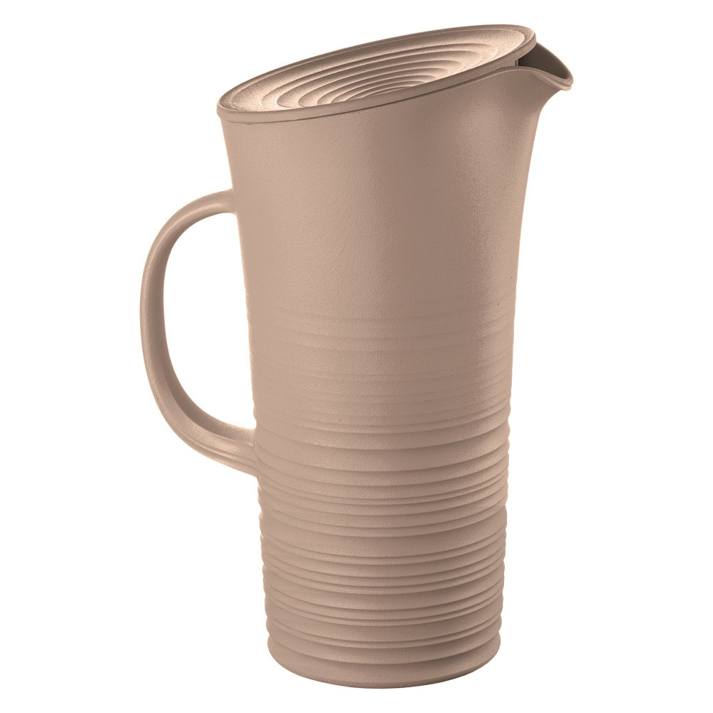 Guzzini Earth Pitcher With Lid Taupe | Kitchenware Australia