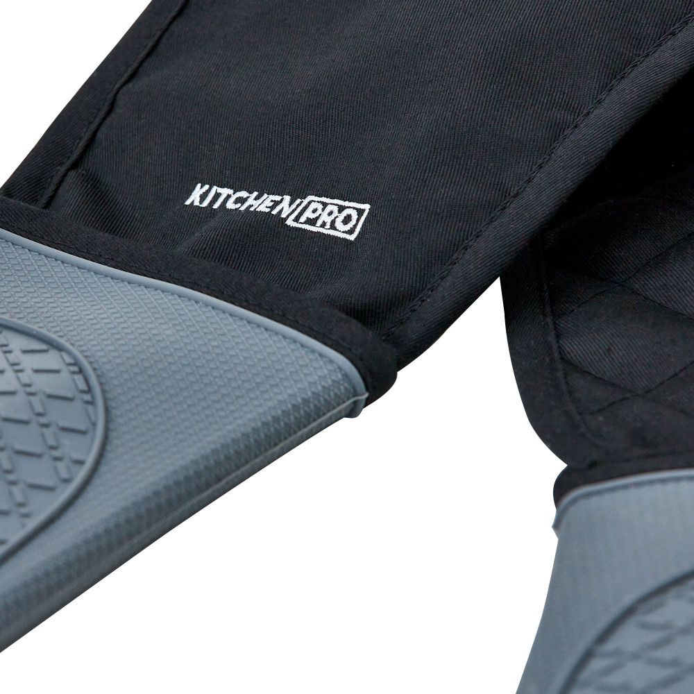 Kitchen Pro Oslo Silicone Double Oven Glove Grey | Kitchenware Australia