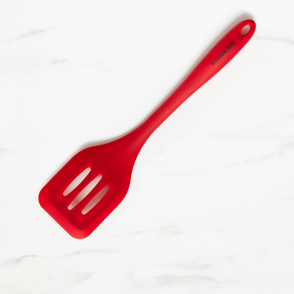 Kitchen Pro Oslo Silicone Slotted Turner Red | Kitchenware Australia