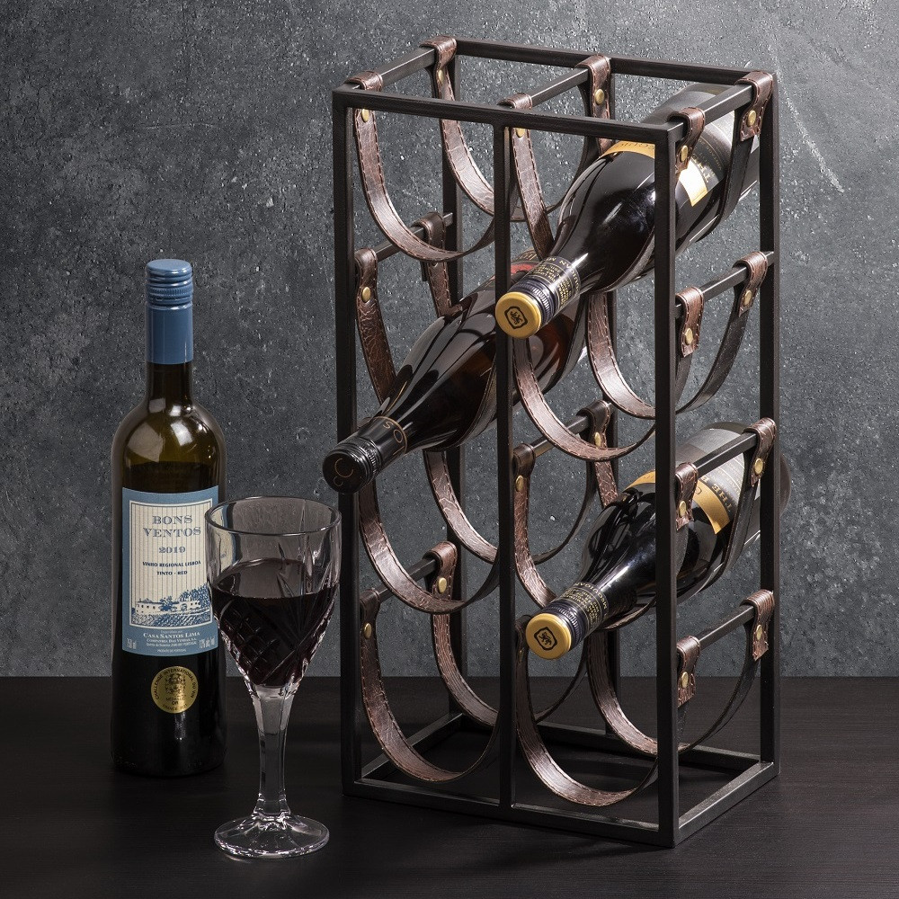 Tempa Brody Rustic Wine Rack Black | Kitchenware Australia