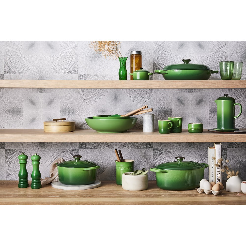 Le Creuset Stoneware Mini Round Casserole 9cm Bamboo Green ...