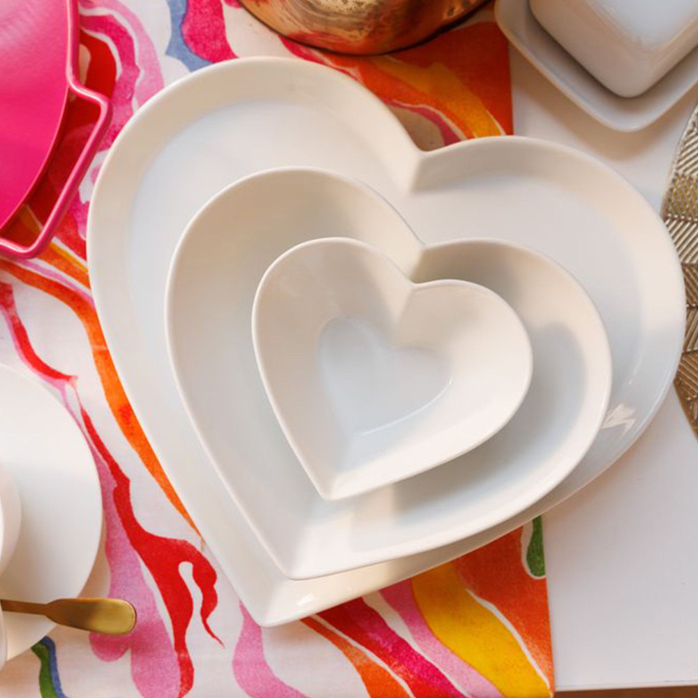 Mikasa Chalk Heart Serving Platter 30cm | Kitchenware Australia