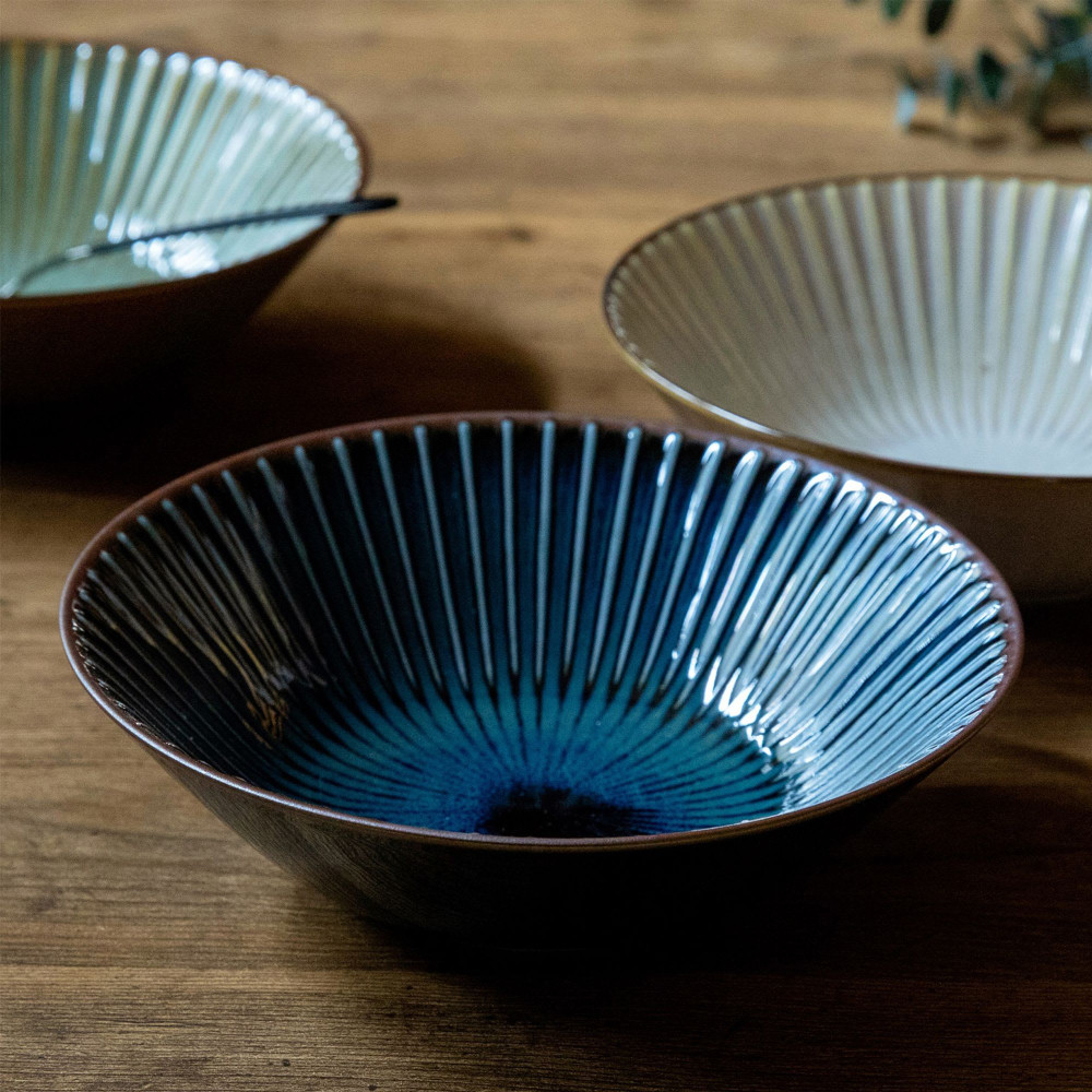 Minoru Touki Sendan Cereal Bowl Set of 4 Midnight Blue | Kitchenware ...