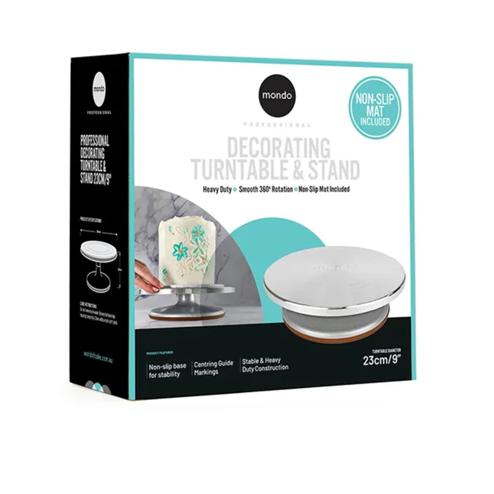 Mondo Professional Metal Cake Turntable 23cm | Kitchenware Australia
