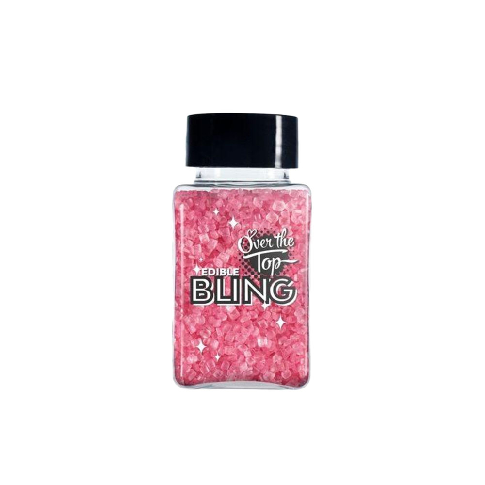Over The Top Edible Bling Sanding Sugar 80g Pink | Kitchenware Australia
