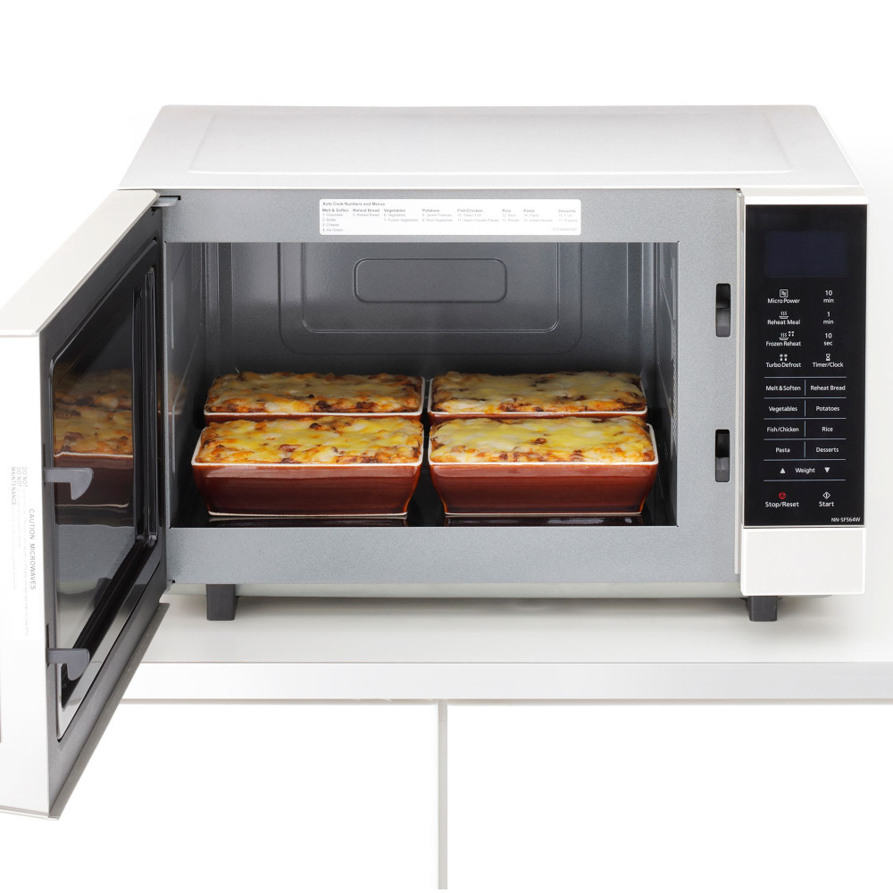 Panasonic Flatbed Microwave Oven 27L White | Kitchenware Australia