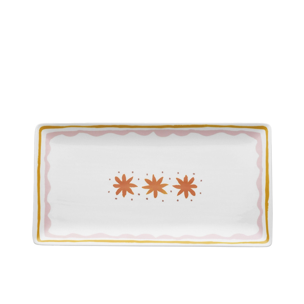 Porto Fiesta Rectangular Serving Platter 29.5x15.5cm Orange ...