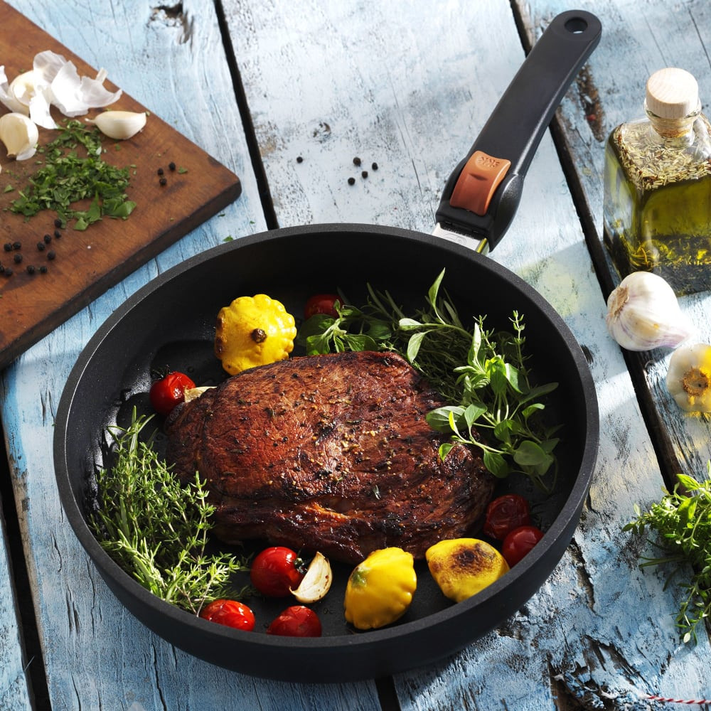 SKK Series 7 Induction Saute Pan with Detachable Handle 28cm ...