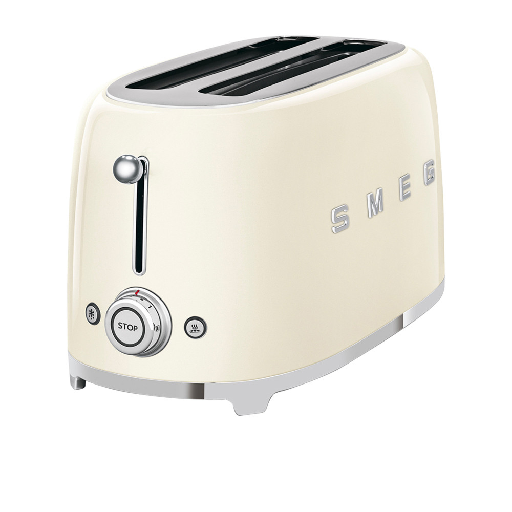 Smeg 50's Retro Style TSF02 4 Slice Toaster Cream | Kitchenware Australia