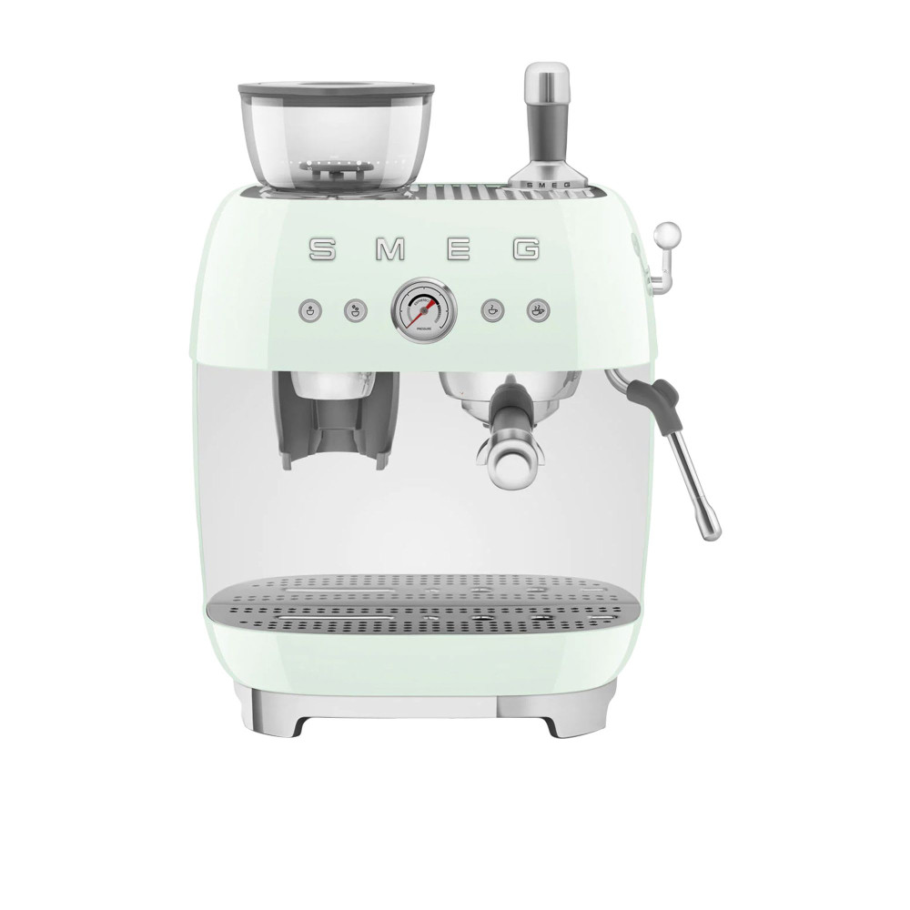 Smeg 50's Retro Style EGF03 Espresso Machine with Built In Grinder ...