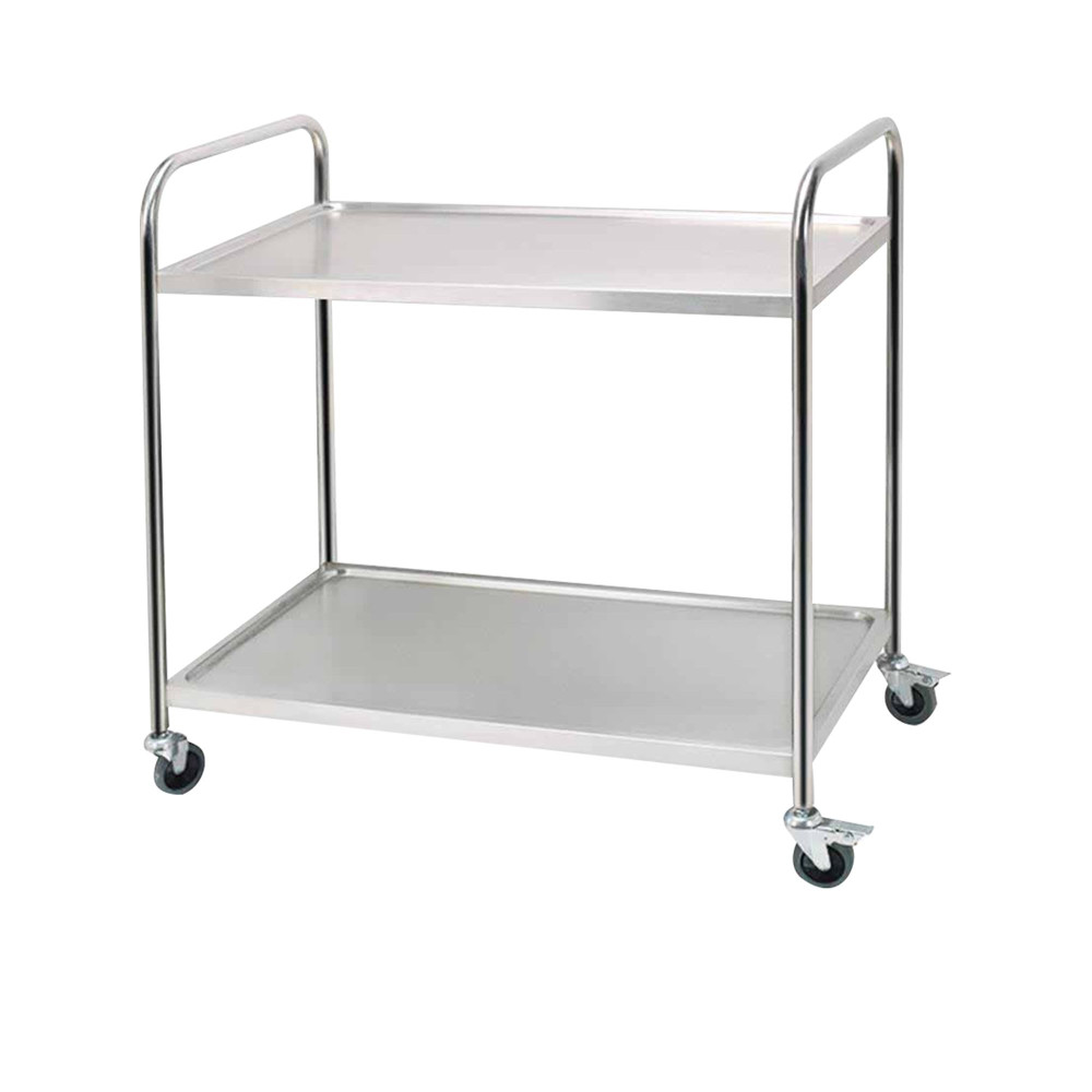 SOGA Stainless Steel 2 Tier Utility Cart 81x46cm | Kitchenware Australia