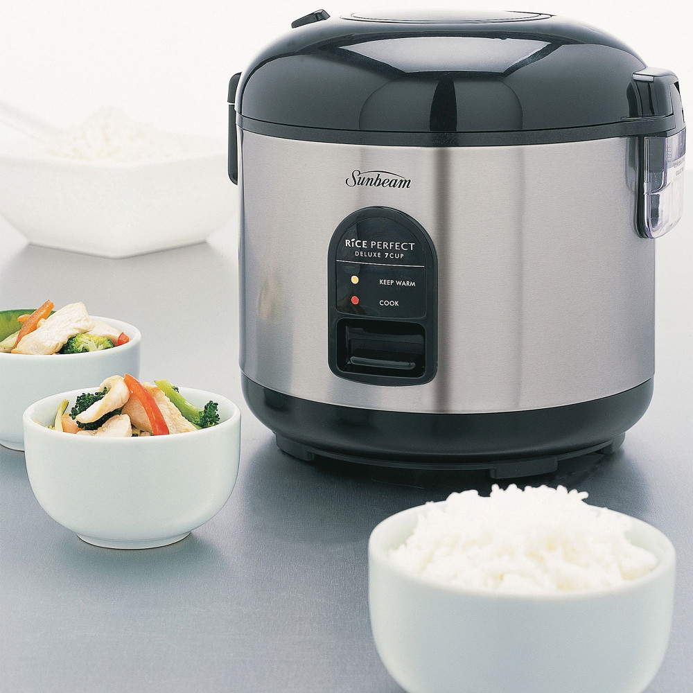 Sunbeam Rice Perfect RC5600 Deluxe Rice Cooker and Steamer 7 Cup ...