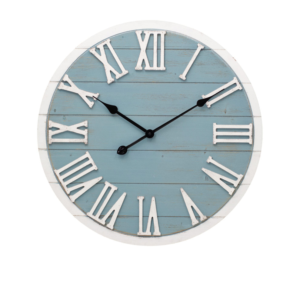 Toki Belle Wall Clock 60cm Blue | Kitchenware Australia
