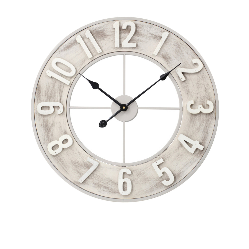 Toki Chester Wall Clock 60cm Cream | Kitchenware Australia