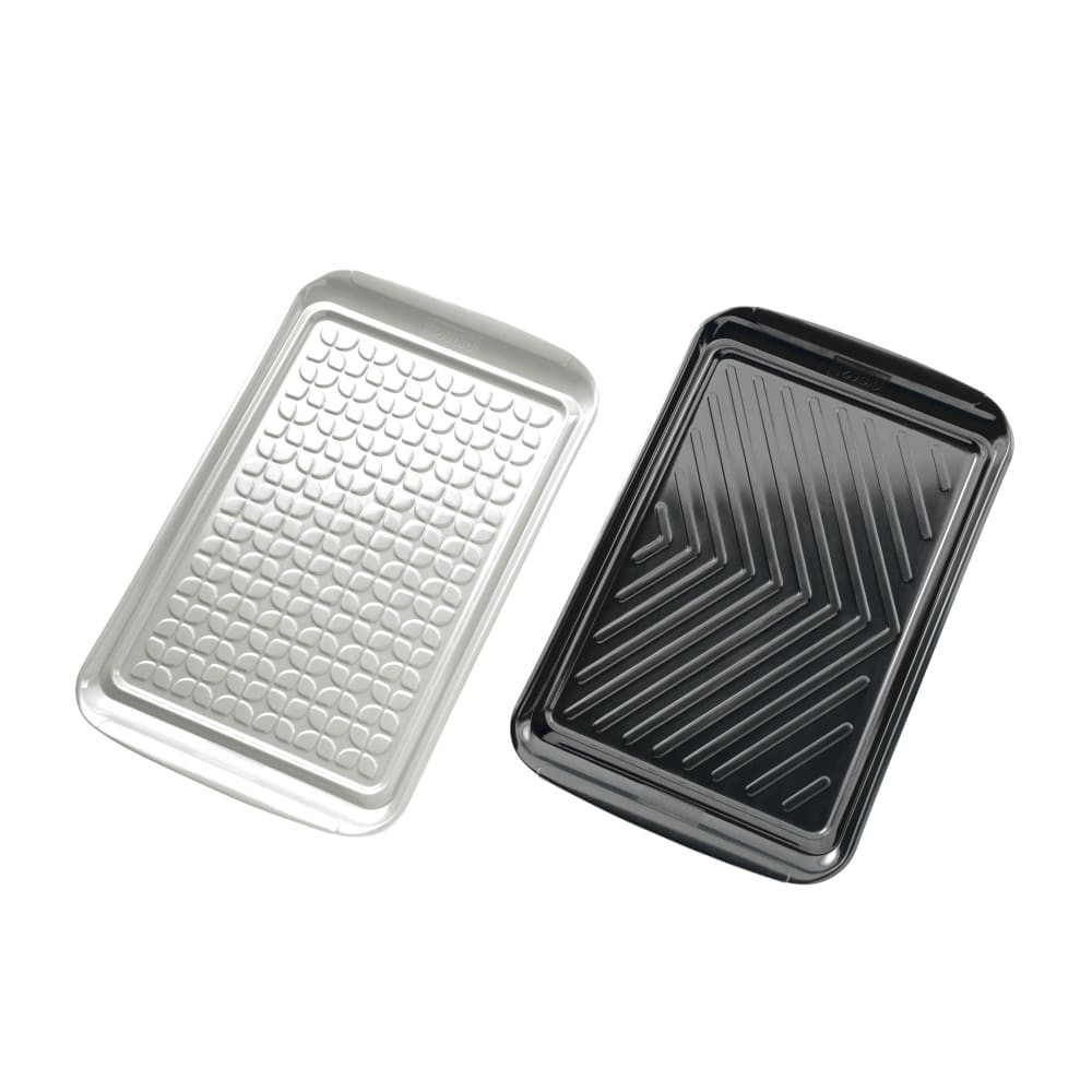 Tovolo Prep & Serve BBQ Trays Large Set of 2 Black/White | Kitchenware ...