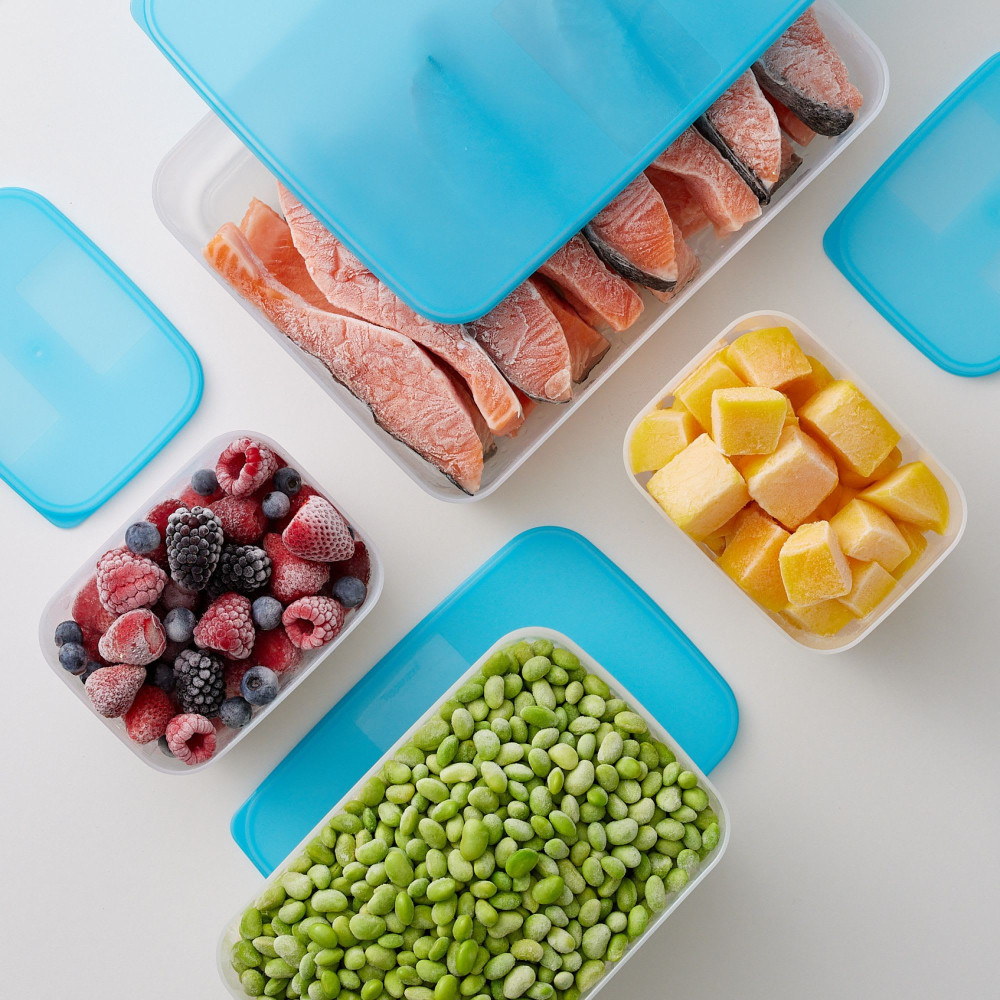 Tupperware Store & See Rectangular Fridge and Freezer Container 4 Piece ...