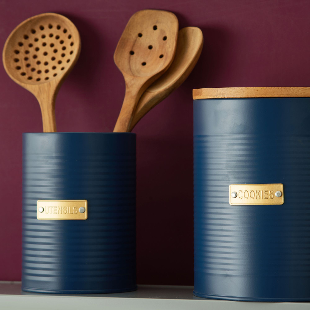 Typhoon Otto Utensil Pot 1.4L Navy | Kitchenware Australia