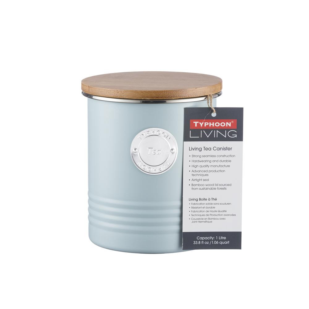 Typhoon Living Tea Canister 1L Blue | Kitchenware Australia