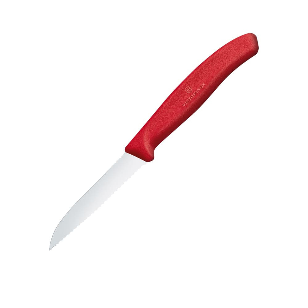Victorinox Swiss Classic Serrated Paring Knife 8cm Red | Kitchenware ...