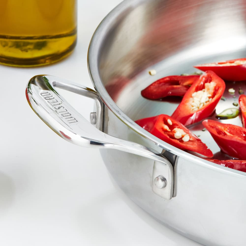 Wolstead Superior Steel Chef Pan with Lid 30cm | Kitchenware Australia