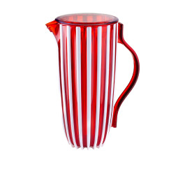 Guzzini Pinup Pitcher with Lid 1.75L Coral Red | Kitchenware Australia